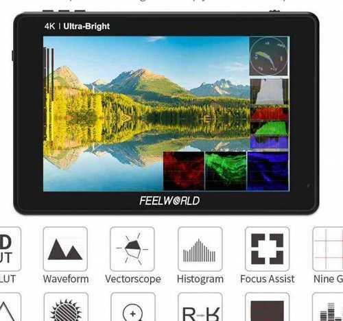 Накамерный монитор новый 7" feelworld LUT7 PRO 7