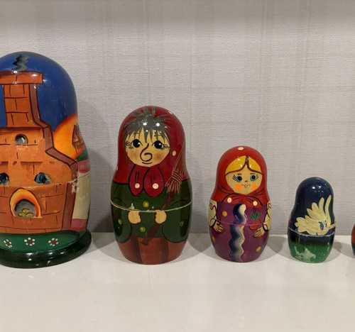 Деревянная игрушка Матрешка (сказка гуси-лебеди)