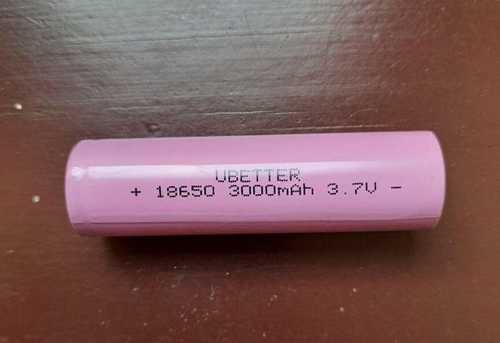 Аккумуляторы Li-ion 18650 3.7V 3000mAh 8A Ubetter