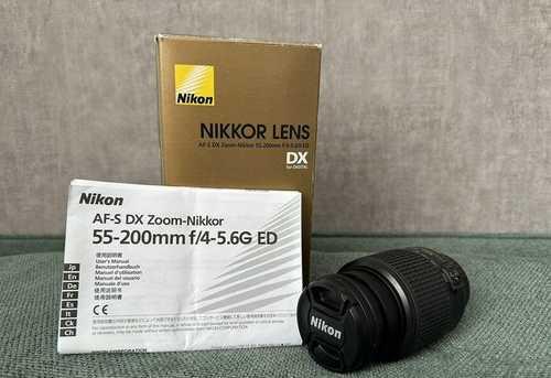 Объектив nikon 55-200mm f/4-5.6G ED