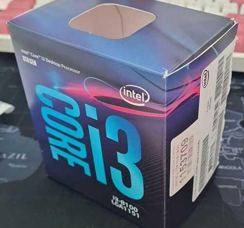 Процессор intel core i3 8100 BOX