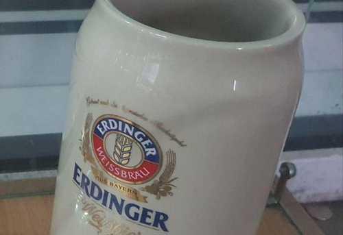 Кружка пивная керамическая Erdinger