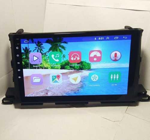 Toyota Highlander U50 магнитола android Wi-FI GPS