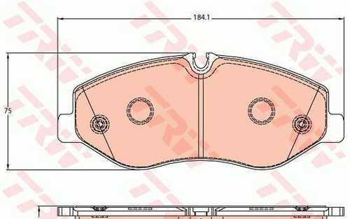 TRW GDB2103 Колодки тормозные MB vito 14- перед