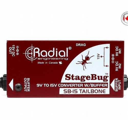 Radial SB-15 Tailbone. Канада. Buffer w/Converter