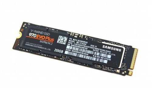 SSD M.2 NVMe накопитель 250GB Samsung 970 EVO Plus
