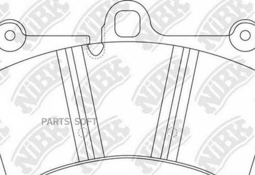 Nibk PN0346W PN0346W-nibk колодки дисковые передни