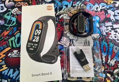 Часы фитнес браслет Smart band m 8 новые