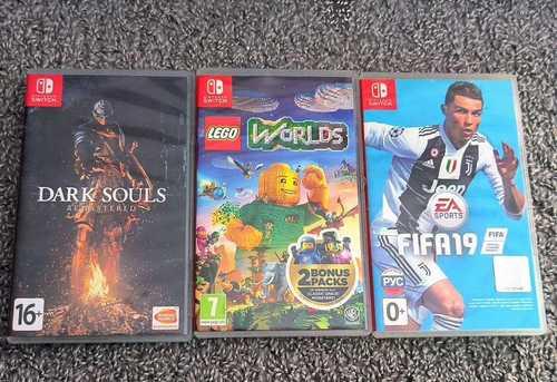 Nintendo Switch Lego Worlds, Dark souls, FIFA 19