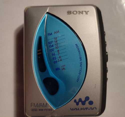 Кассетный плеер sony walkman wm fx