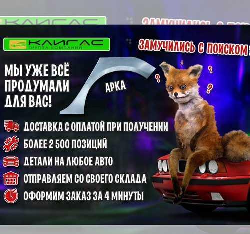 Левая арка Geely MK С гарантией Пермь