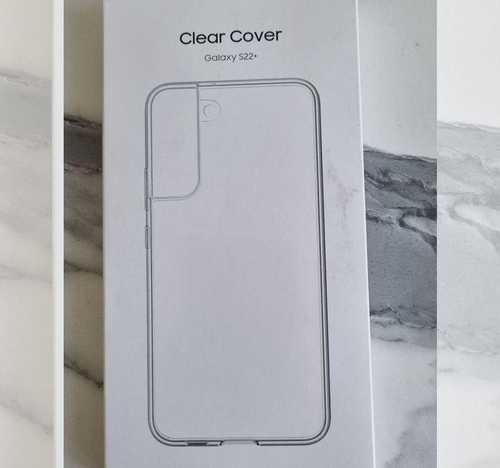 Чехол Samsung Clear Cover для S22+, прозрачный