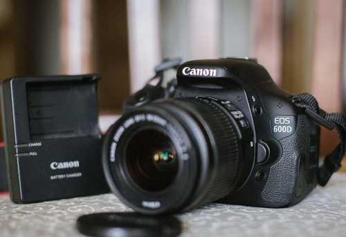 Canon 600D + Canon 18-55 IS