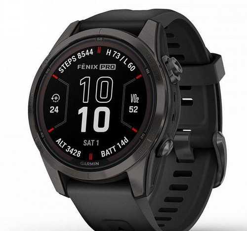 Garmin Fenix 7s Pro Sapphire Solar Титановый