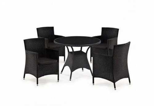 Комплект мебел стол с стуля 4+1 искусственный