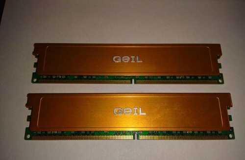 Оперативная память RAM DDR2-1066 Geil 2x2Gb (4Gb)