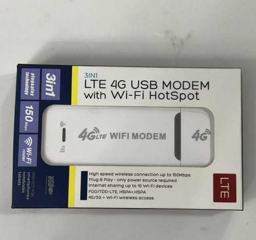 Модем LTE 4G USB с Wi-Fi