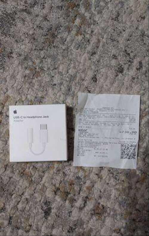 Переходник apple usb c to headphone jack