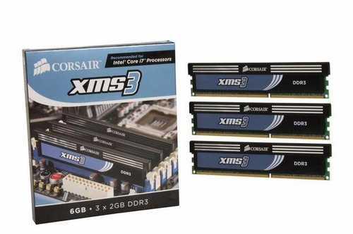 Corsair XMS3 6GB (3 x 2GB) DDR3 Оперативная память
