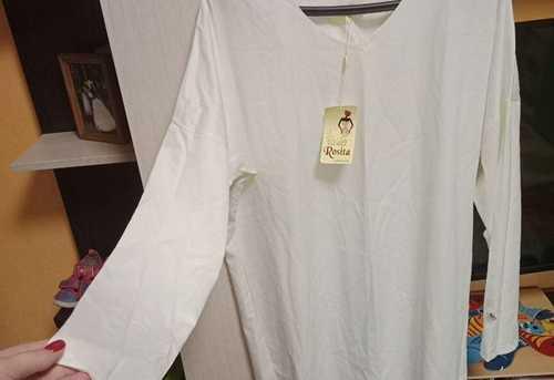 Блузка туника рубашка 56р новая