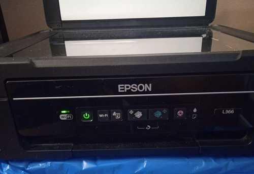Цветной принтер-сканер Epson L366 (мфу)