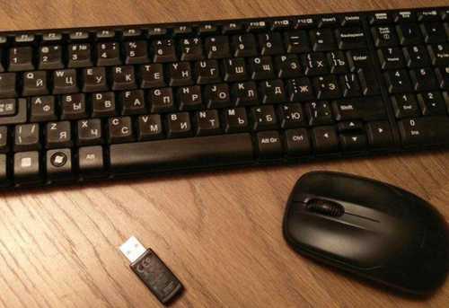 Беспроводная клавиатура и мышь Logitech