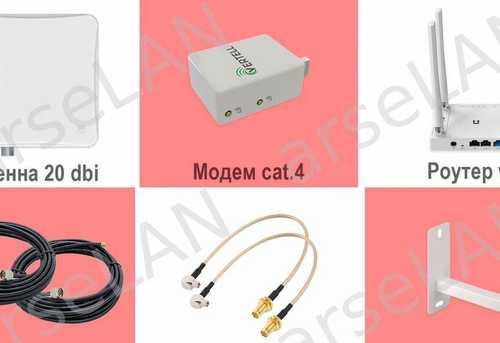 4G Интернет для дачи усиление 20dBi netis