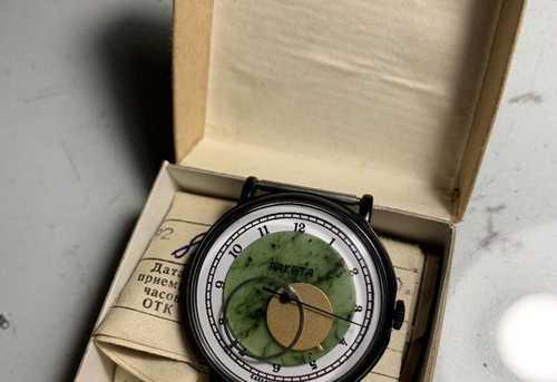 Комплект:часы Ракета-Коперник ночь нефрит СССР