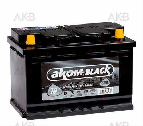 Аккумулятор автомобильный Аком black 70 Ач 720A (2