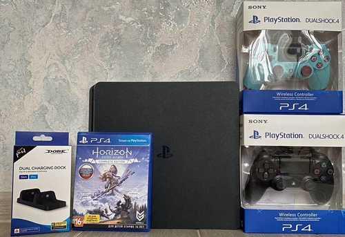 Sony PS4 slim + 45 игр