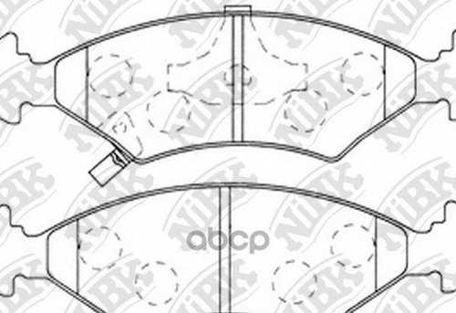 Колодки передние nibk PN0051 PN0051 NiBK