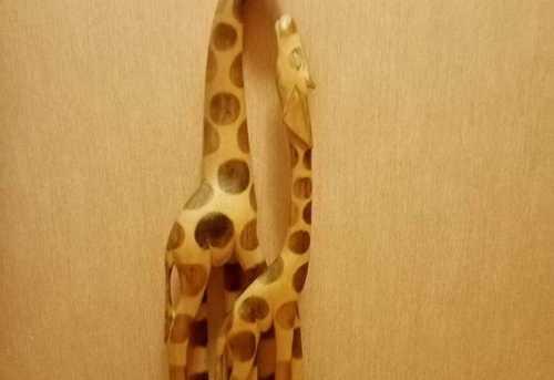 Статуетка деревянная жираф 98см