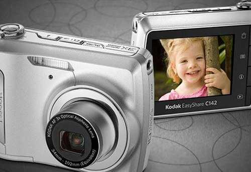 Kodak EasyShare C142+4гб+Чехол+2 бат.+USB+Шнурок
