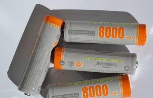 Литиевая батарея 18650 4.2V 8000 mAh оптом