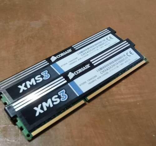 Оперативная память Corsair DDR3 2x4Gb (1600MHz)