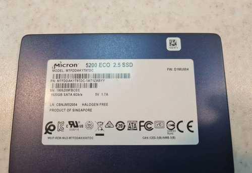 SSD Micron 1.92tb