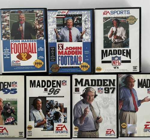 Игры John Madden 1992-1998 Sega Genesis