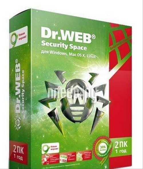 Dr.Web Security Space Pro 2Dt 1 year BHW-B-12M