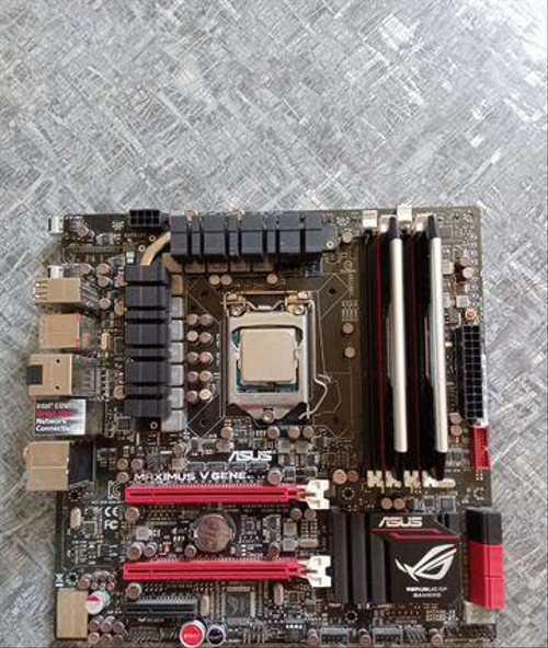 Материнская плата 1155 Asus maximus v + i7 3770k