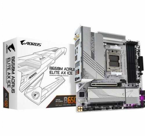 Gigabyte B650M Aorus Elite AX ICE