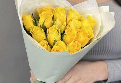 Цветы розы желтые с доставкой
