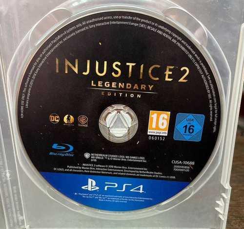 Injustice 2. Лицензия Playstation 4 PS4 PS5 PS 5