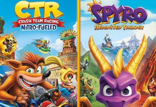 Crash team racing nitro fueled + Spyro 2 в 1