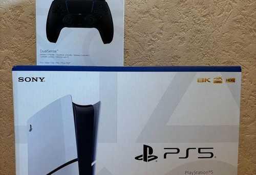 Sony PS5 Slim новая + новый джойстик