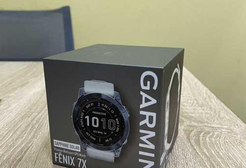 Garmin Fenix 7x Sapphire Solar Mineral Blue DLC Ti