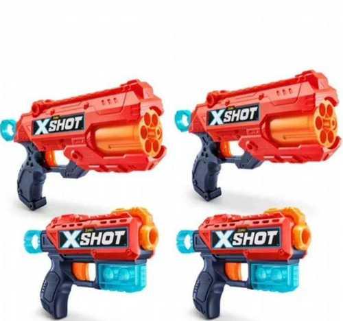 X-Shot Zuru Игровой набор 4 шт и мишень