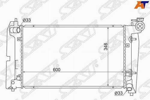 Радиатор охлаждения Toyota Voltz