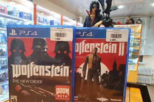 Игровые диски PS4 серии Wolfenstein. В наличии