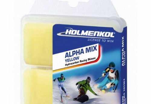 Парафин Holmenkol теплый Alphamix yellow 2x35г. 24