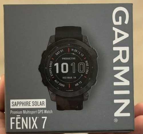 Garmin fenix 7 sapphire solar black